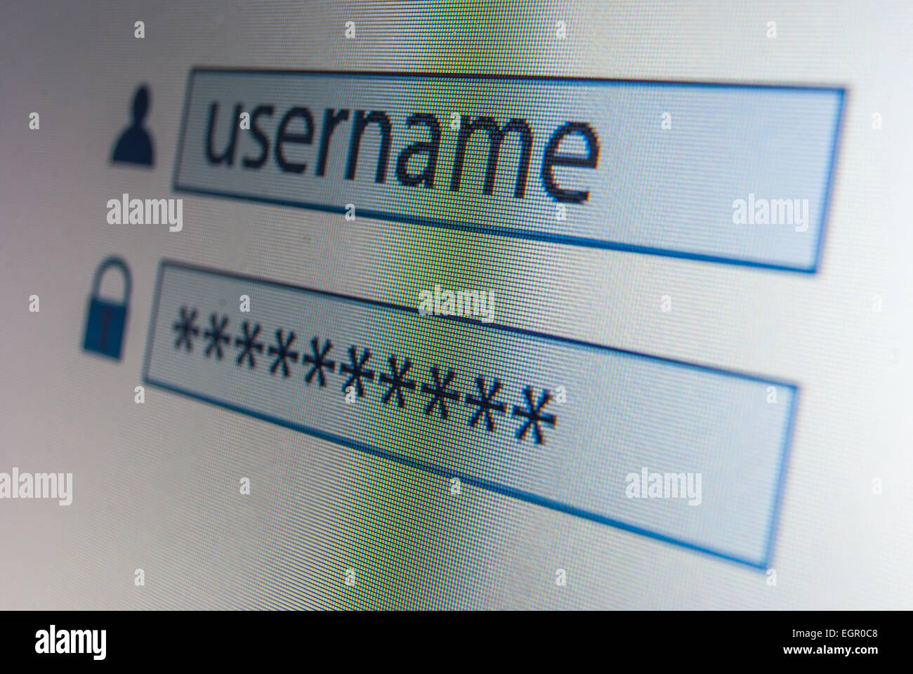 Logon password box hi-res stock photography and images - Alamy