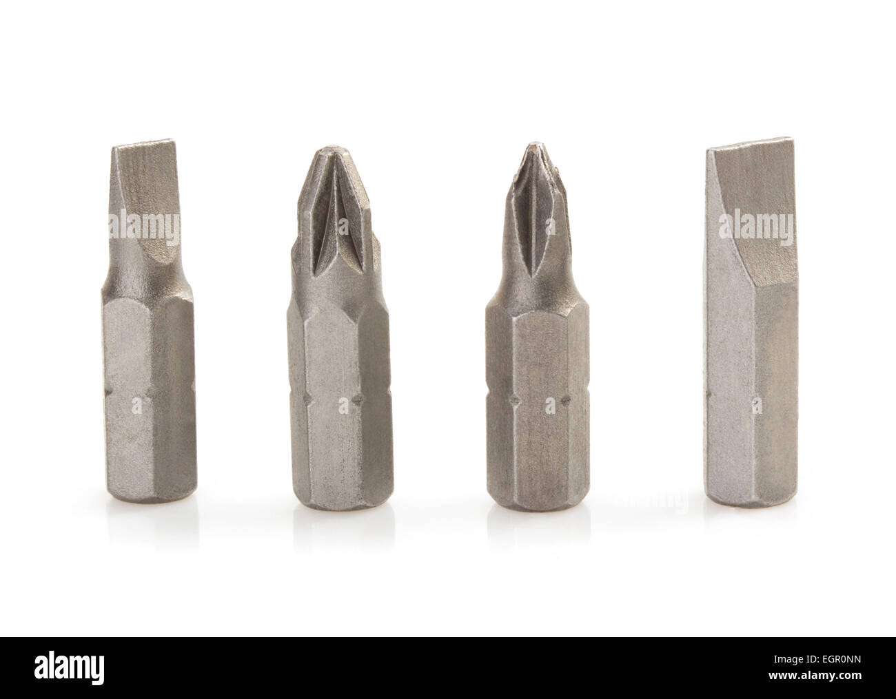heads for screwdriver isolated on white background Stock Photo - Alamy