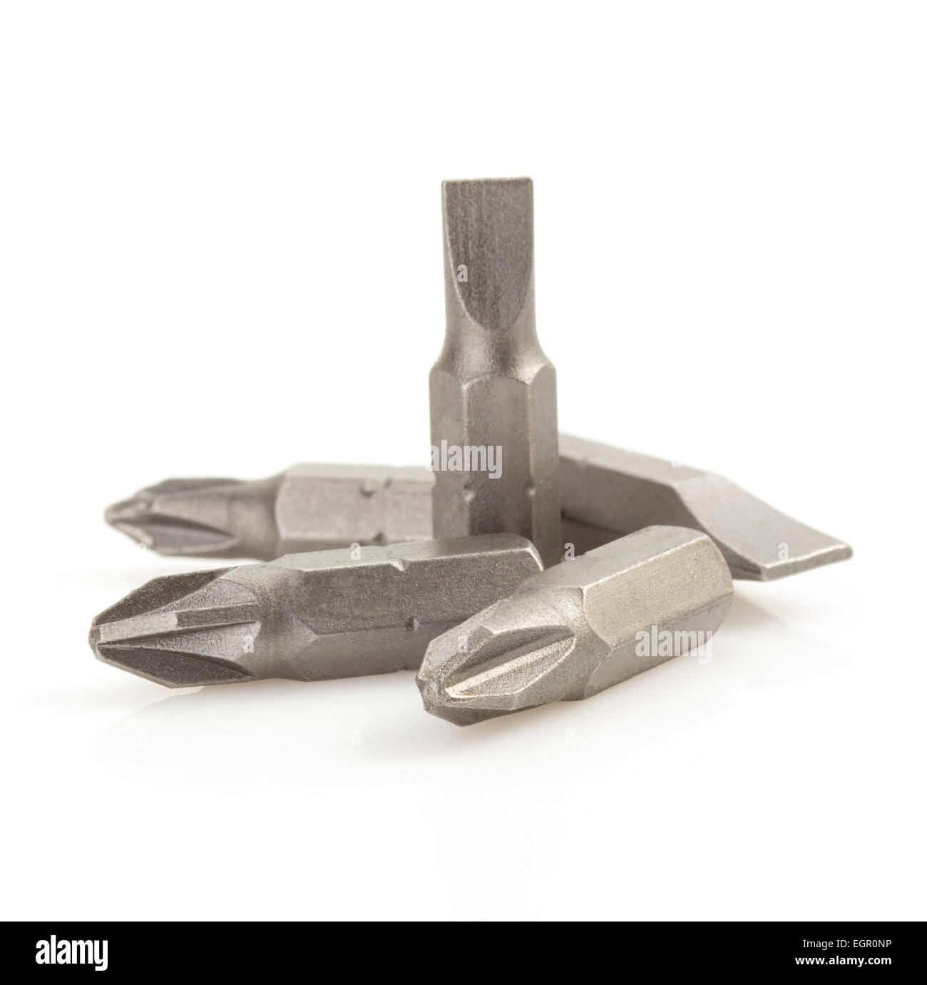 heads for screwdriver isolated on white background Stock Photo - Alamy