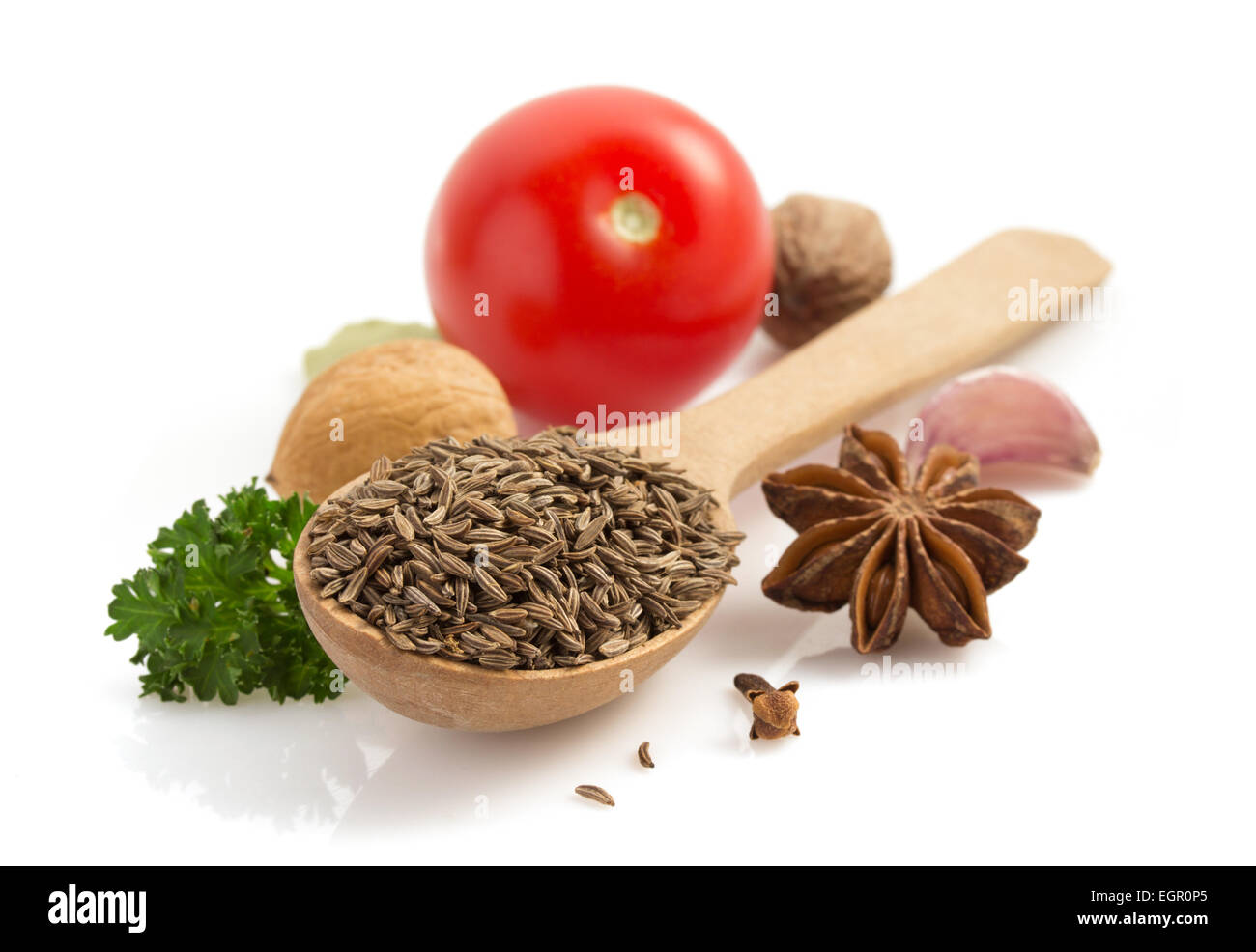 cumin seeds isolated on white background Stock Photo - Alamy