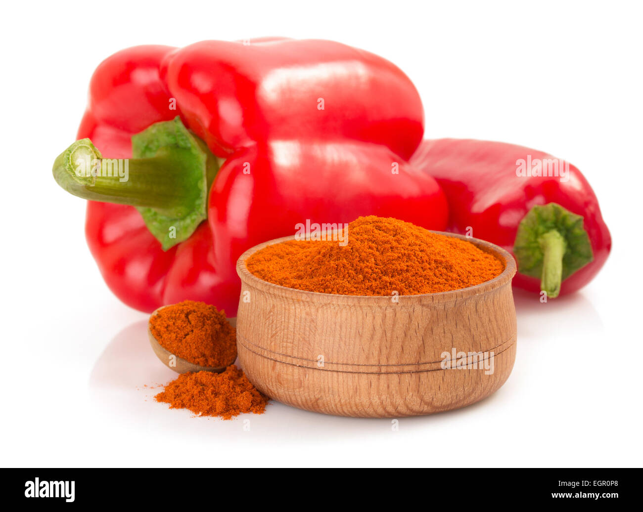 paprika powder isolated on white background Stock Photo - Alamy