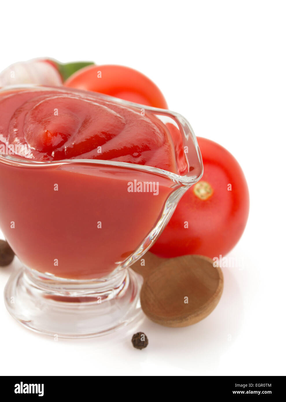 tomato sauce isolated on white background Stock Photo - Alamy