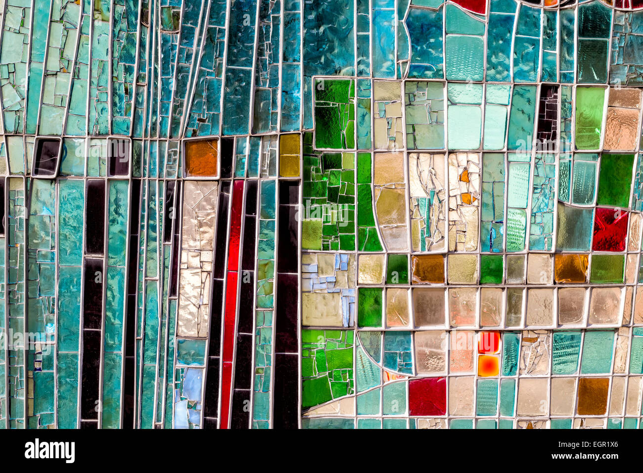 Detail of a Stained Colorful Window. Abstract Texture Background Stock ...