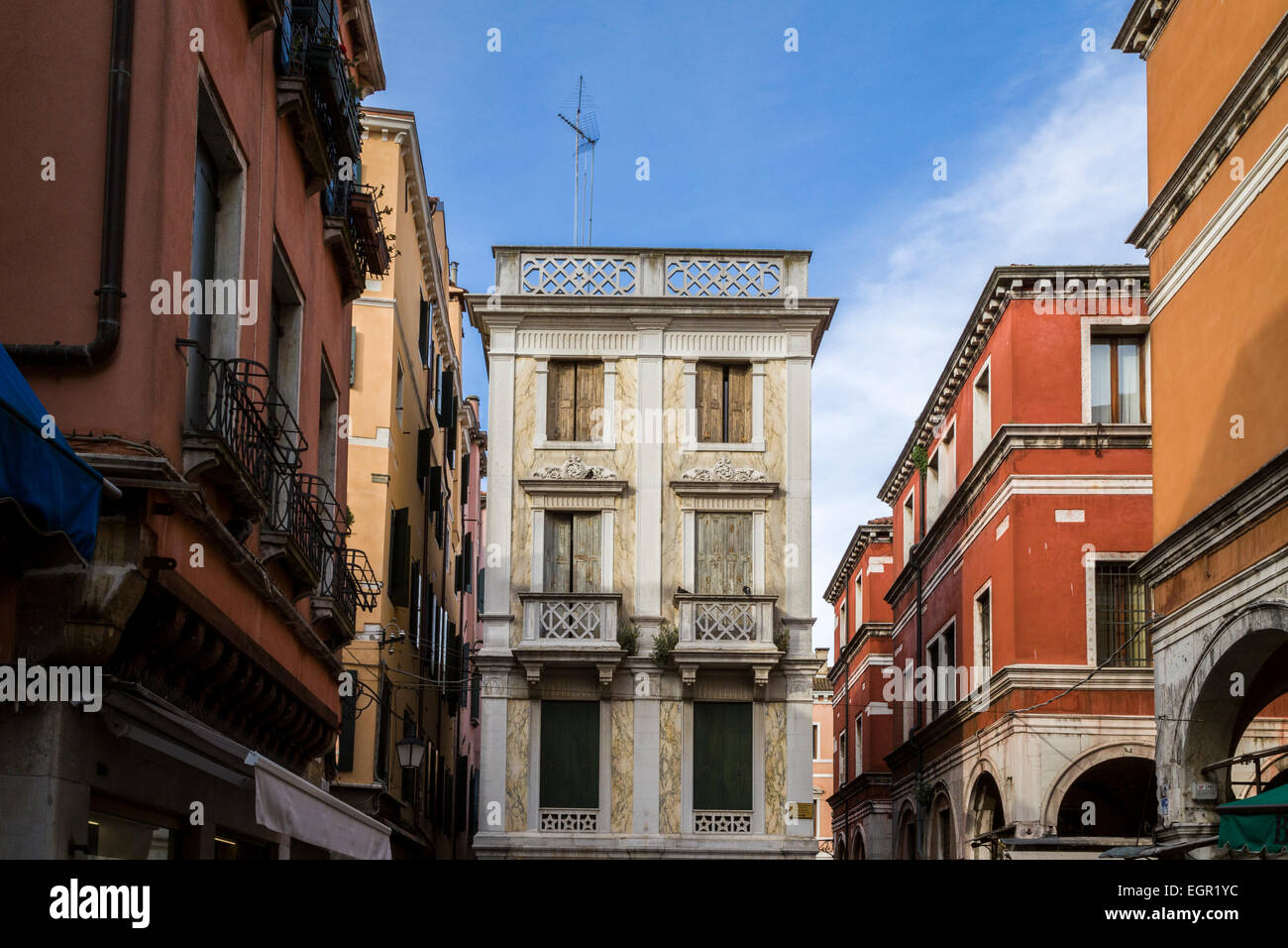 Traditional Colorful Buildings in Venice Stock Photo - Alamy