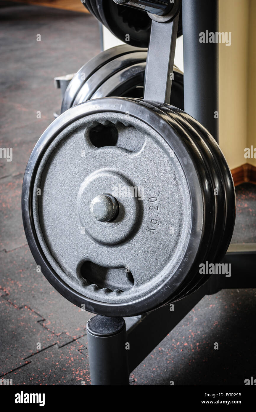 Barbell plates hi-res stock photography and images - Alamy