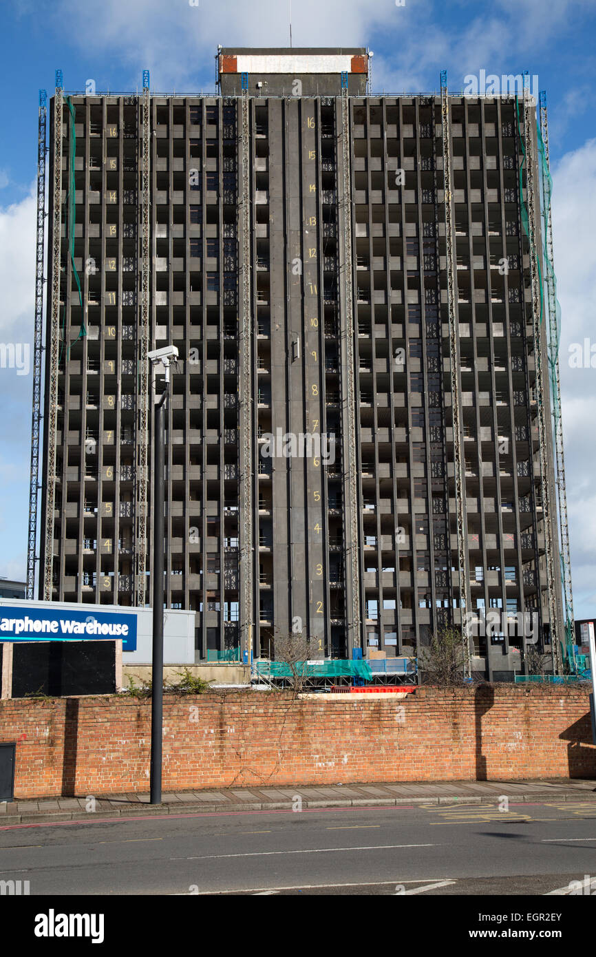 Renovation on the ugliest building in Colliers Wood London Stock Photo ...
