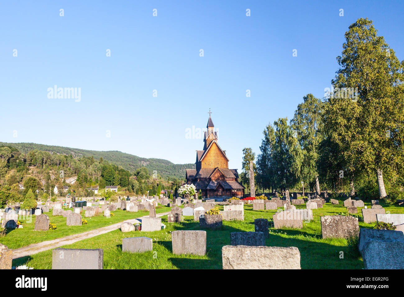 Heddal stave church Stock Photo - Alamy