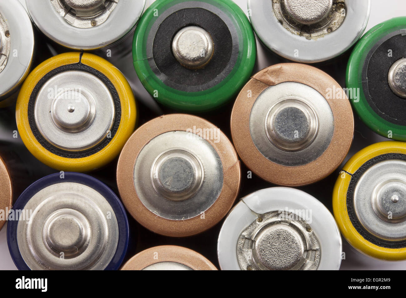 batteries isolated on white background Stock Photo - Alamy