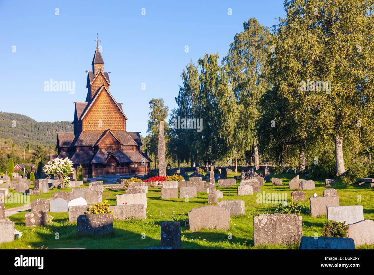 Heddal stave church Stock Photo - Alamy