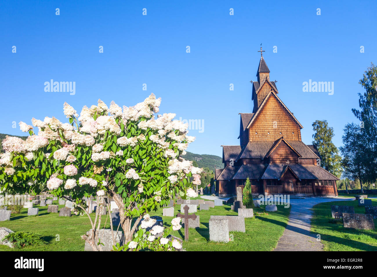 Heddal stave church Stock Photo - Alamy