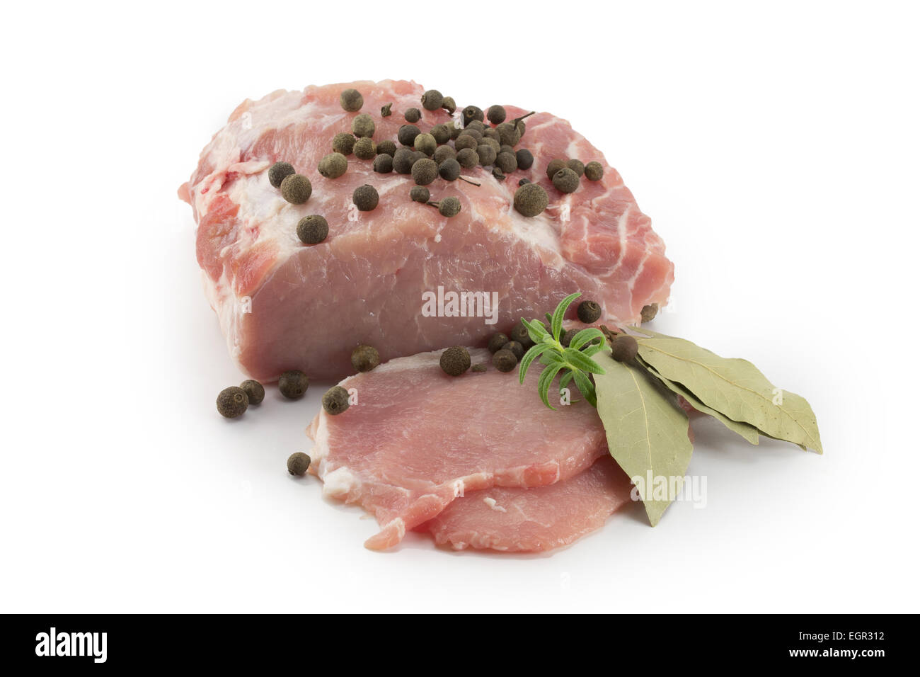 meat Isolated on white background Stock Photo - Alamy