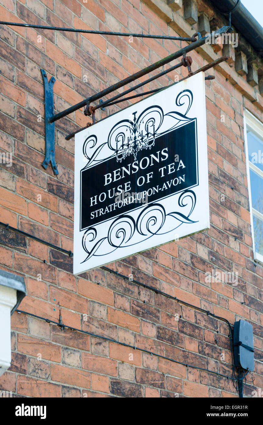 Tea shop sign hi-res stock photography and images - Alamy