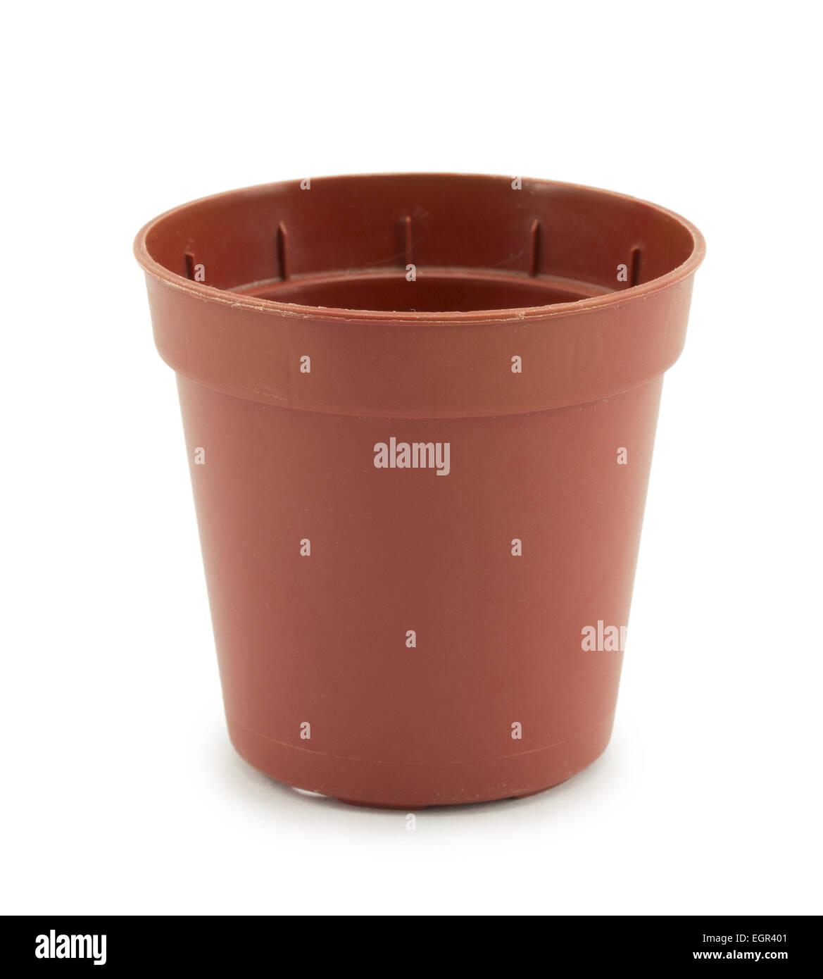 plastic disposable container flowerpot brown Stock Photo - Alamy