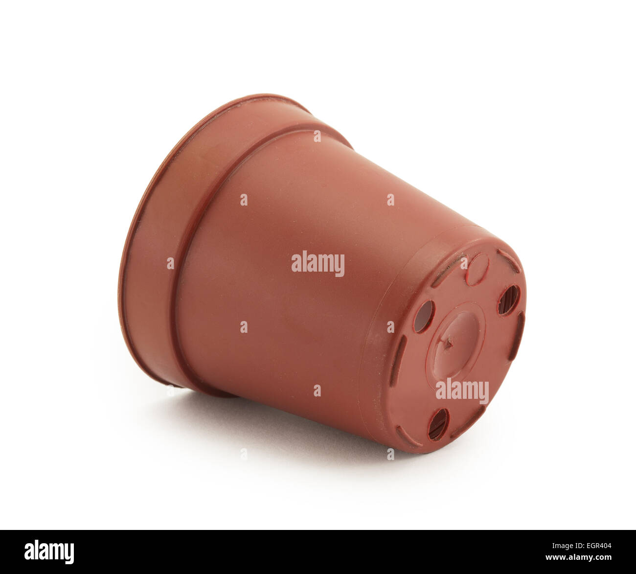 plastic disposable container flowerpot brown Stock Photo - Alamy