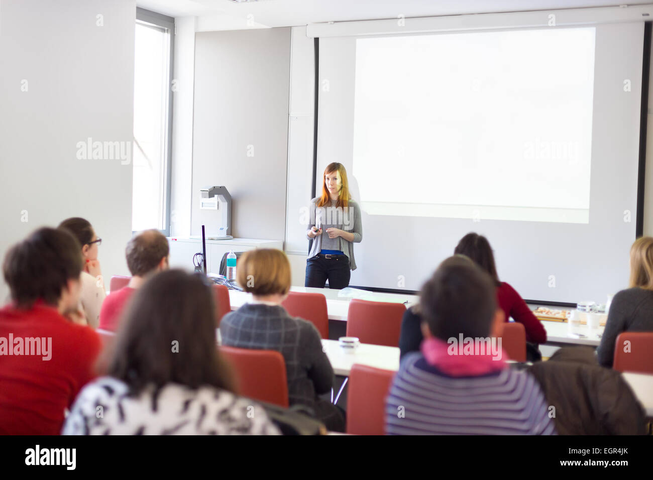 Lecture at university Stock Photo - Alamy