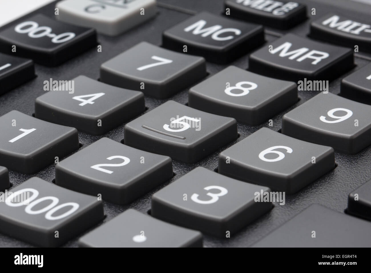 Closeup photo of calculator keypad gray buttons Stock Photo - Alamy