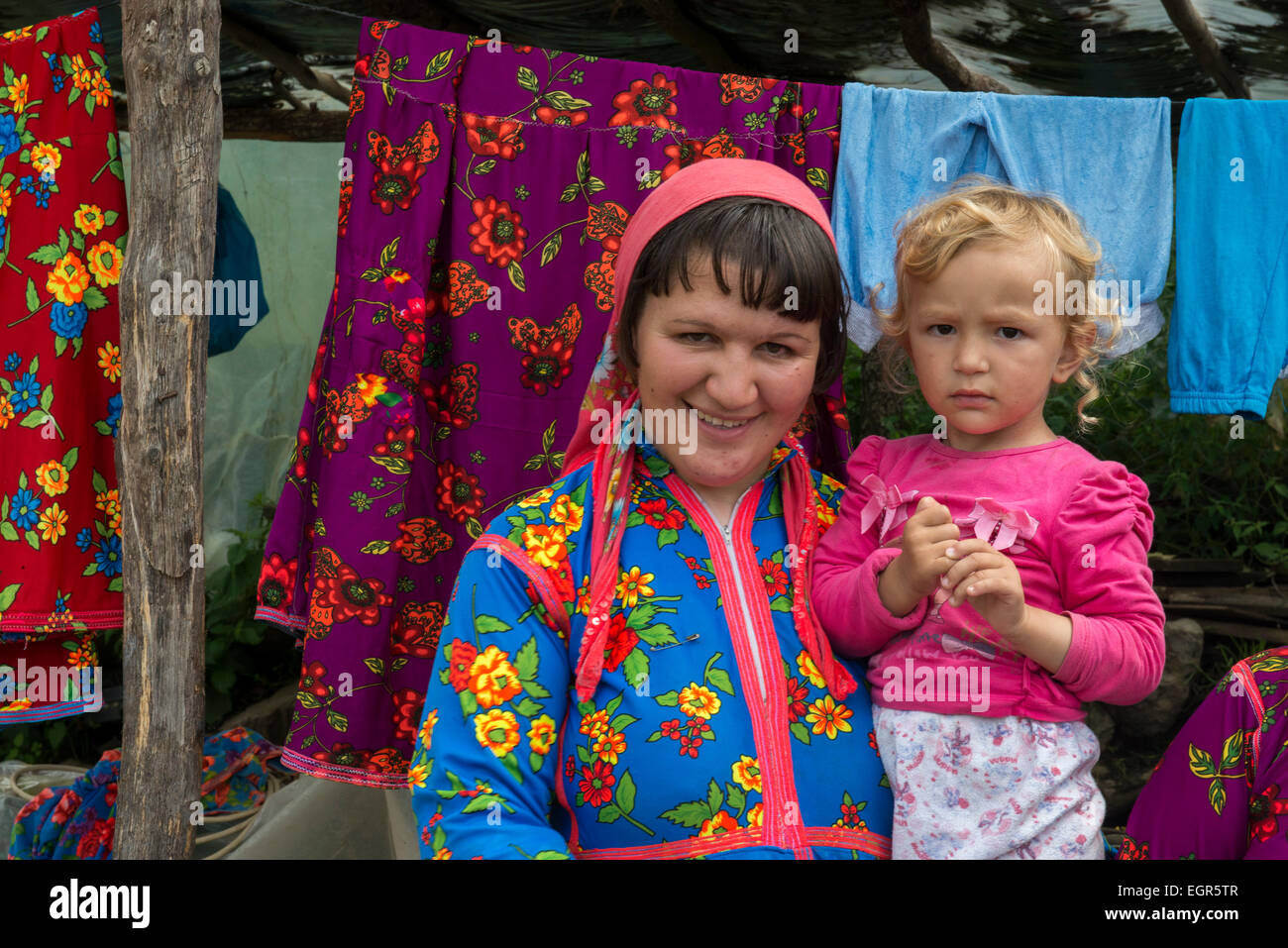 Yoruk Mother and Daughter Stock Photo - Alamy