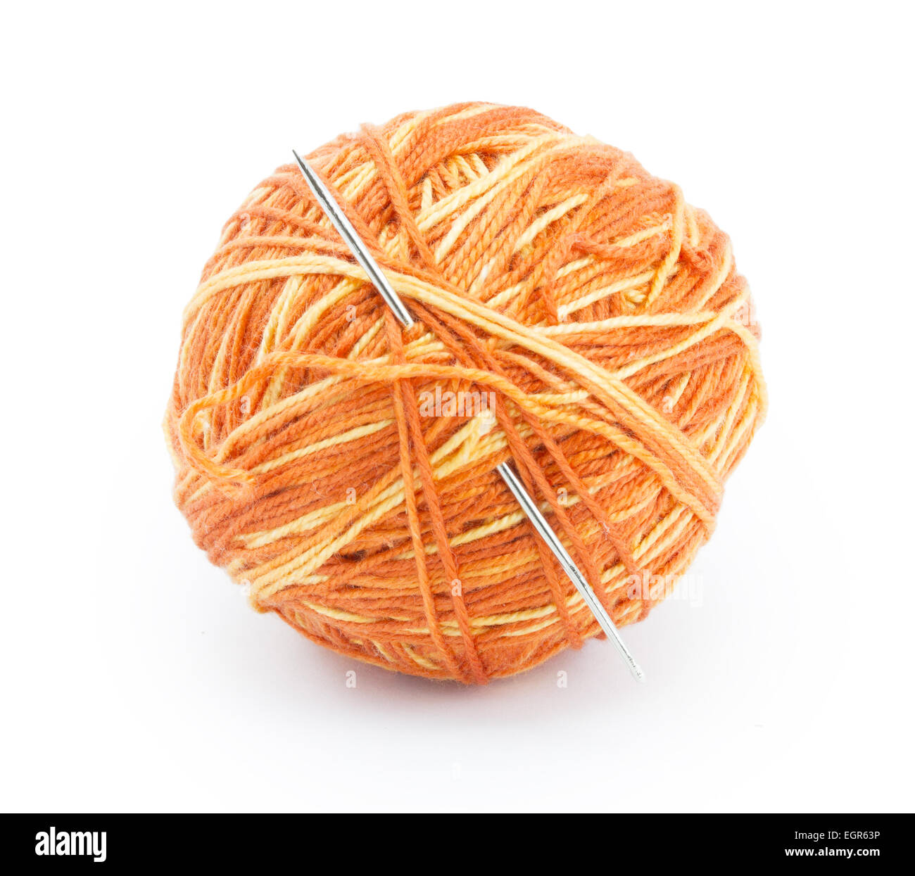 Yarns for knitting isolated on white background Stock Photo - Alamy