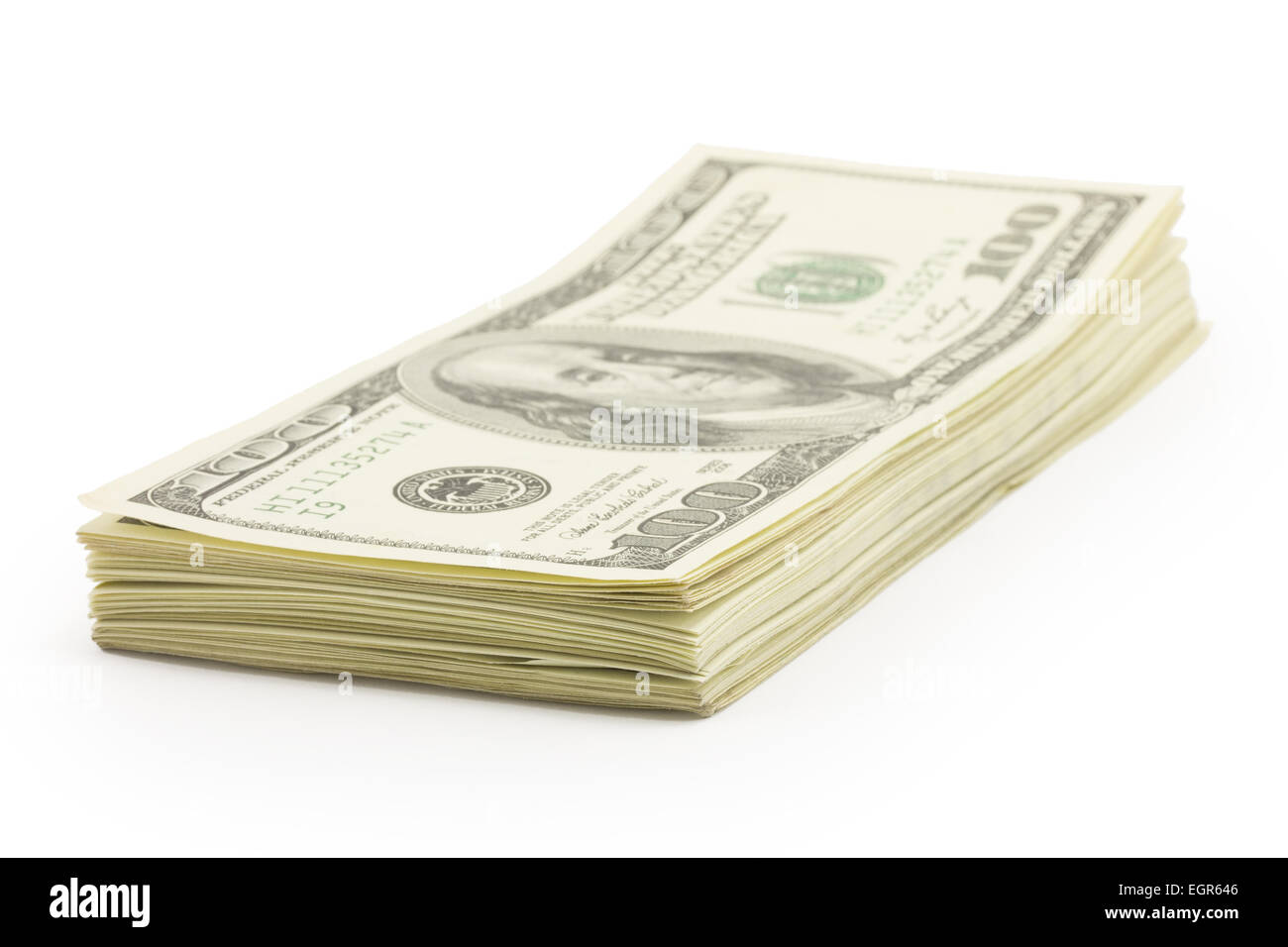 money, dollars isolated on white background Stock Photo - Alamy