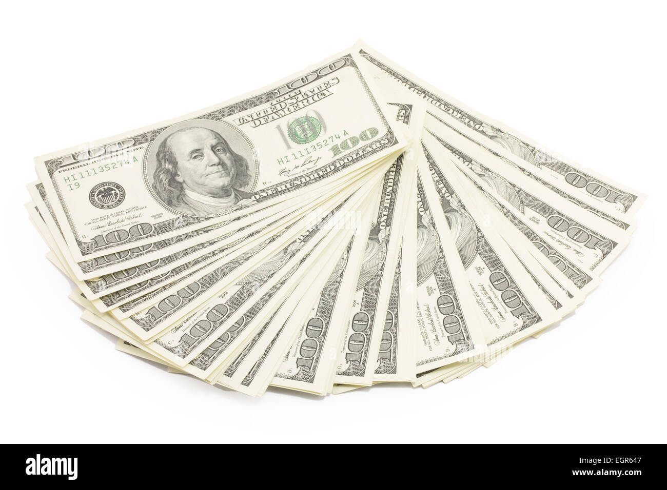 money, dollars isolated on white background Stock Photo - Alamy
