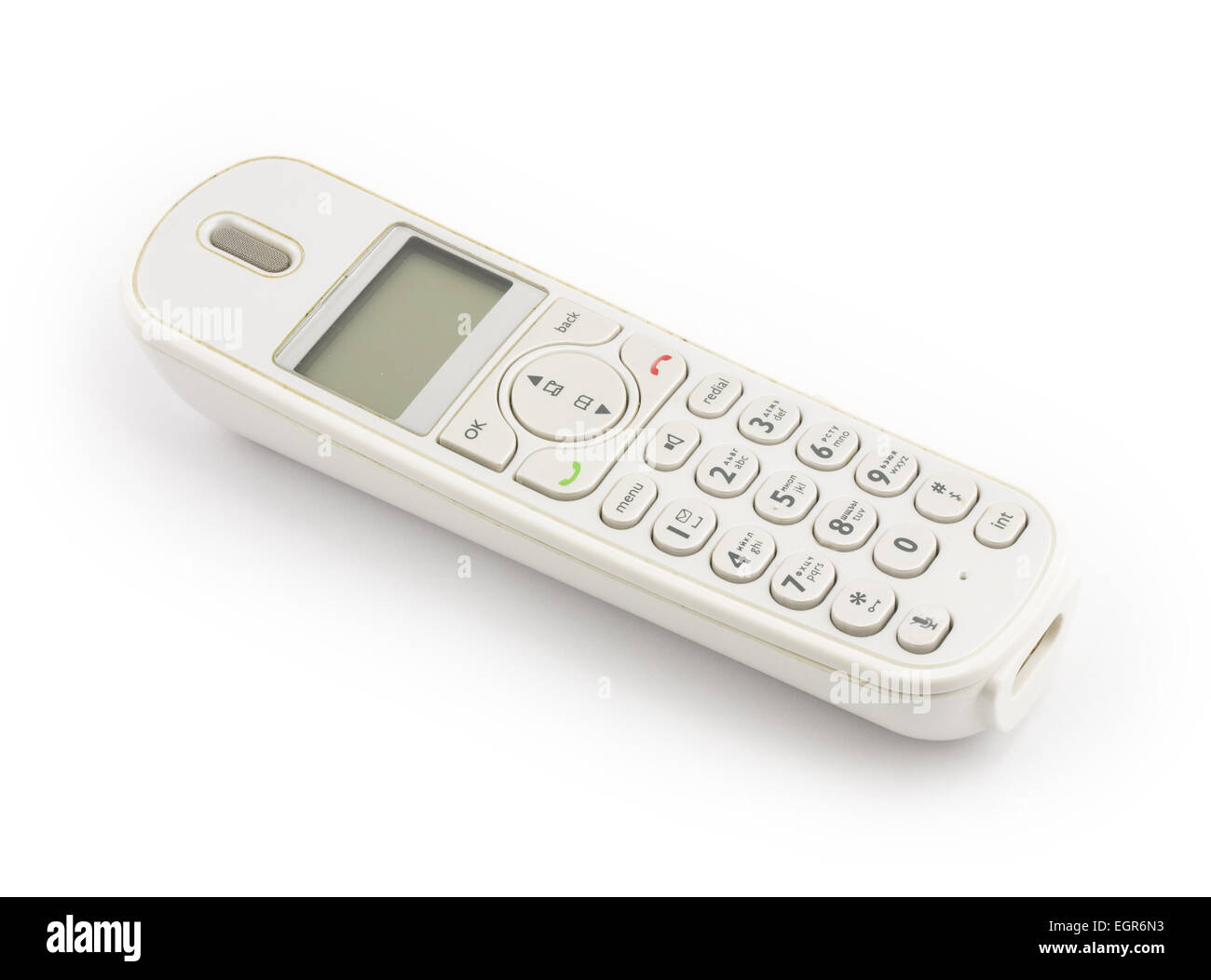 white phone isolated on white background Stock Photo - Alamy