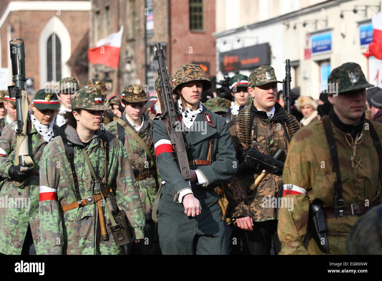 Gdansk, Poland 1st, March 2015 Cursed soldiers rememberance national ...