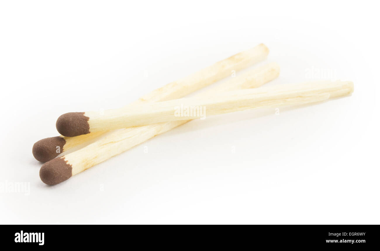 matches isolated on white background Stock Photo - Alamy