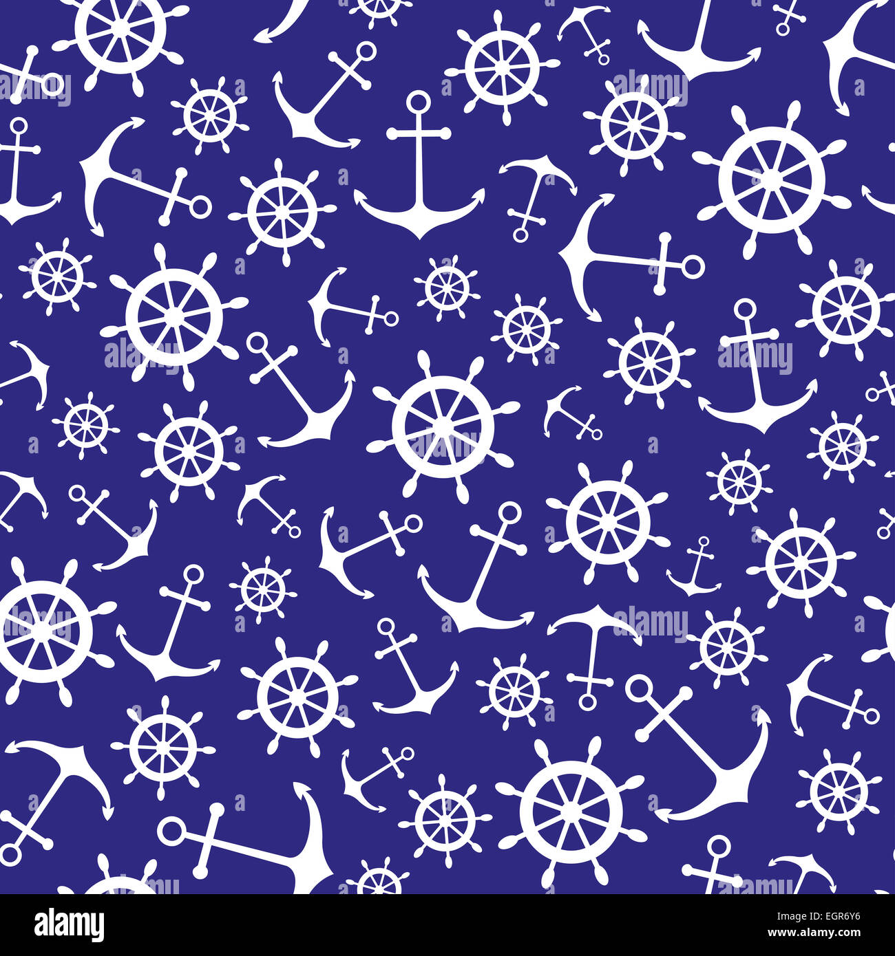 Seamless nautical pattern Stock Photo - Alamy