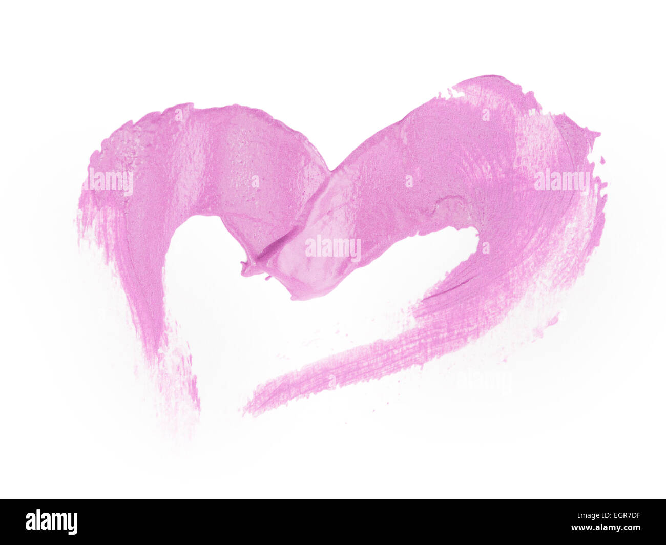 painted brush strokes of paint heart Stock Photo - Alamy