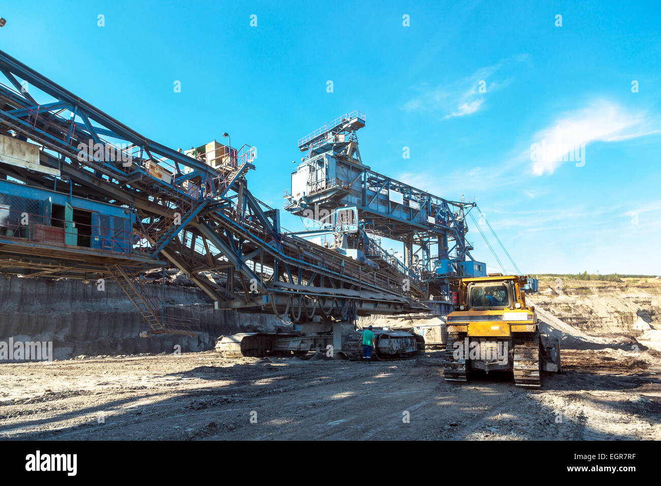 Mining machinery in the mine Stock Photo - Alamy