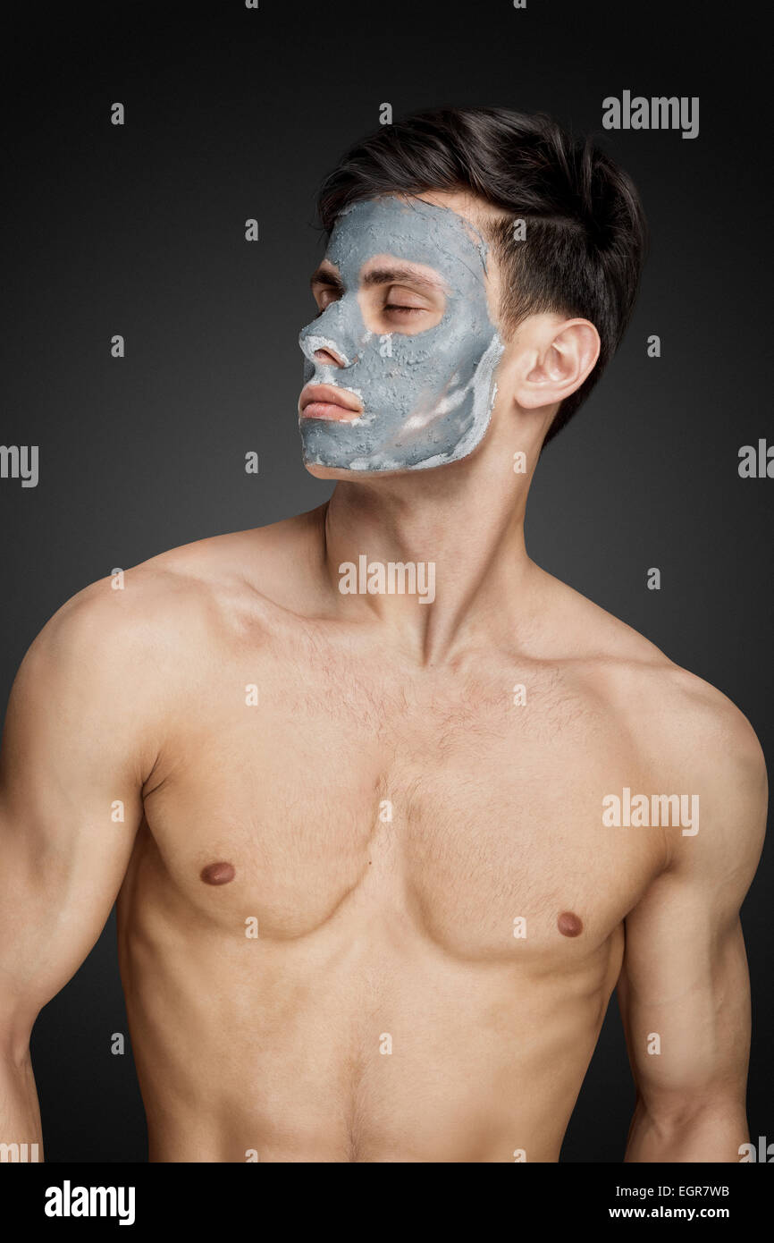 Man Body Treatment Mud High Resolution Stock Photography and Images - Alamy