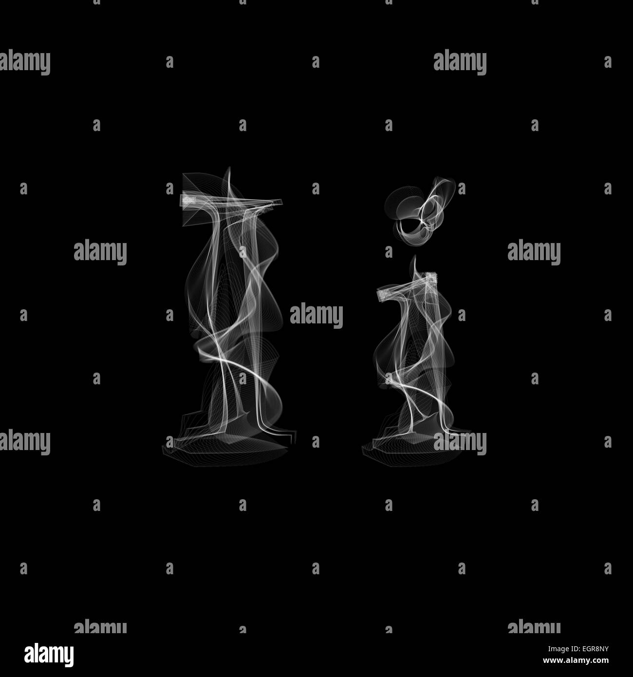 Smoke font letter hi-res stock photography and images - Alamy