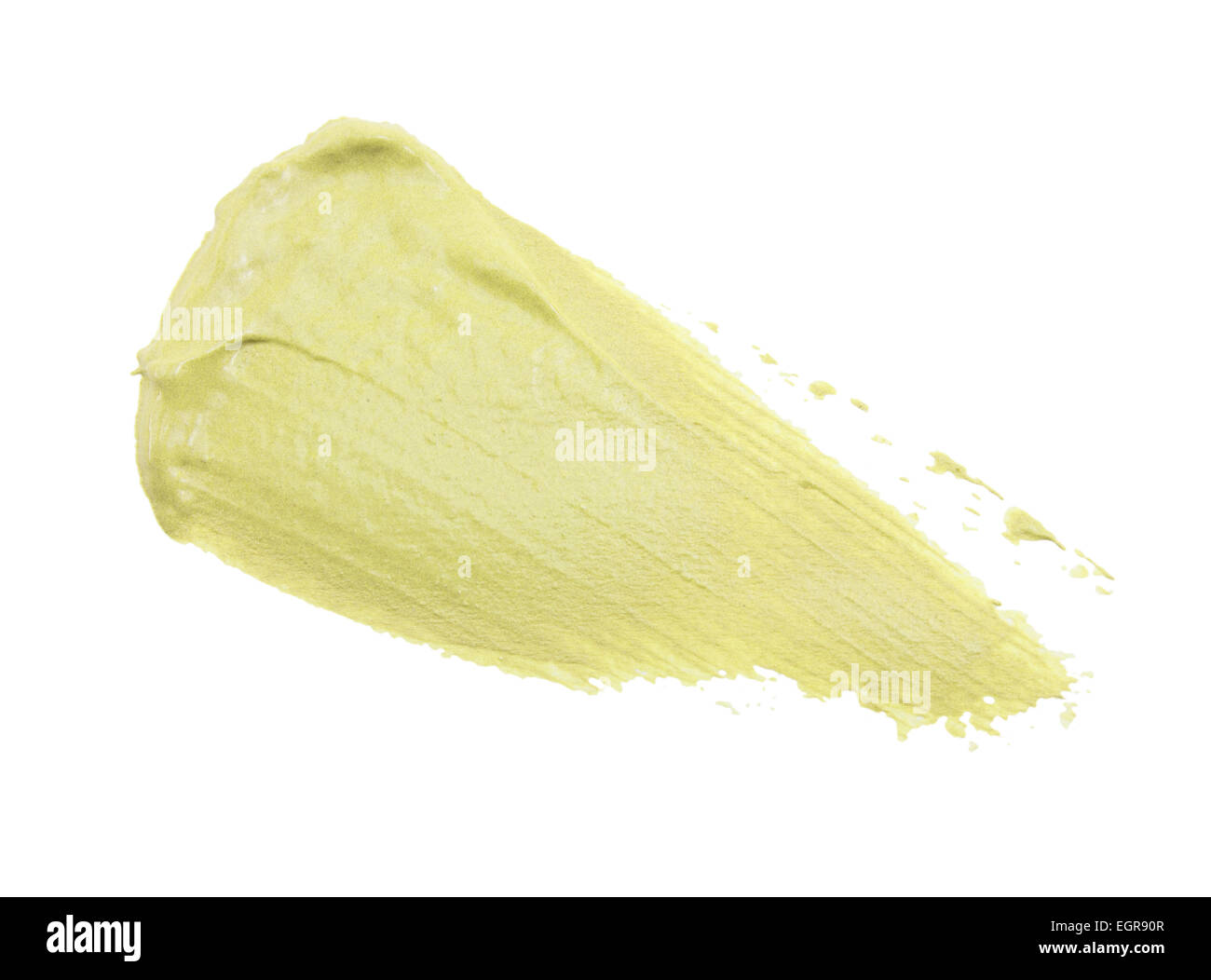 smear paint or cream isolated on white background Stock Photo - Alamy