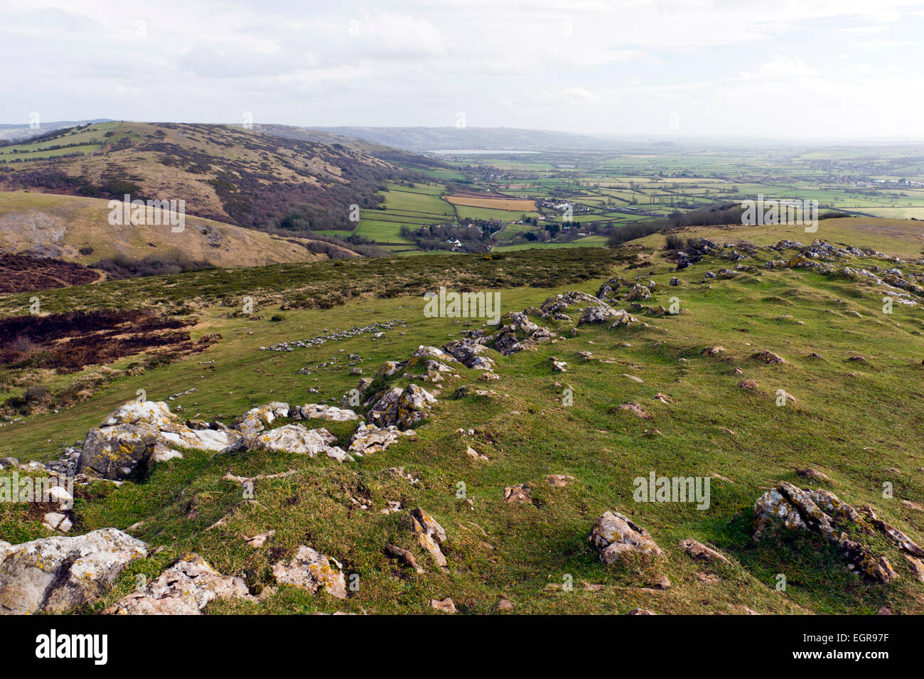 Crook Peak, Mendip hills, Somerset, England Stock Photo - Alamy