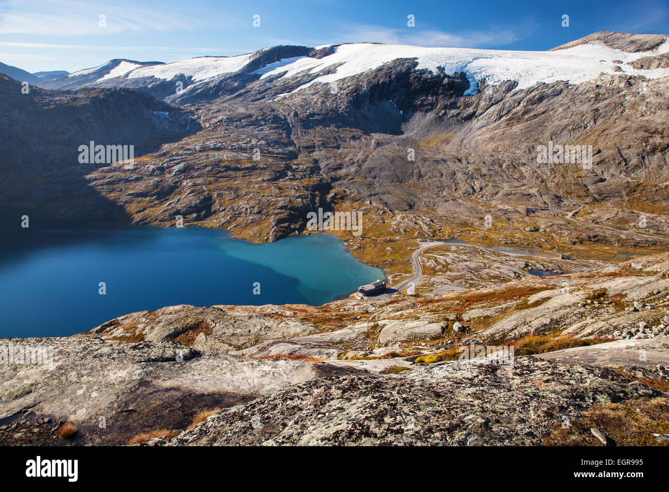 Way to Dalsnibba mountain in Norway Stock Photo - Alamy