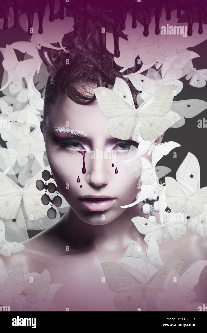 Vogue beauty face abstract hi-res stock photography and images - Alamy