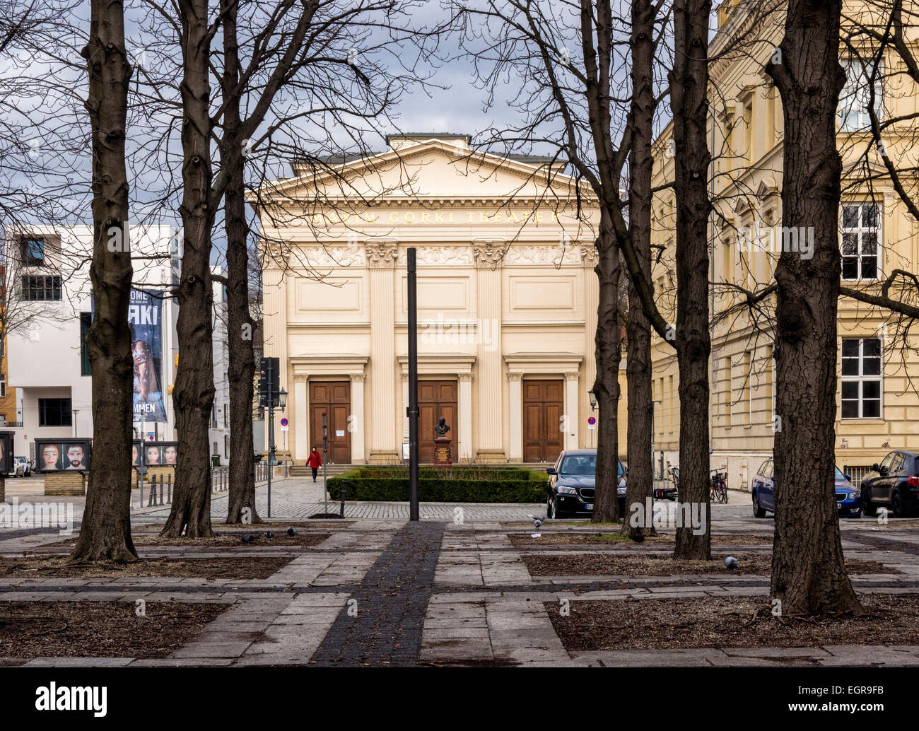 Berlin, Maxim Gorki theatre, elegant stone building designed by ...