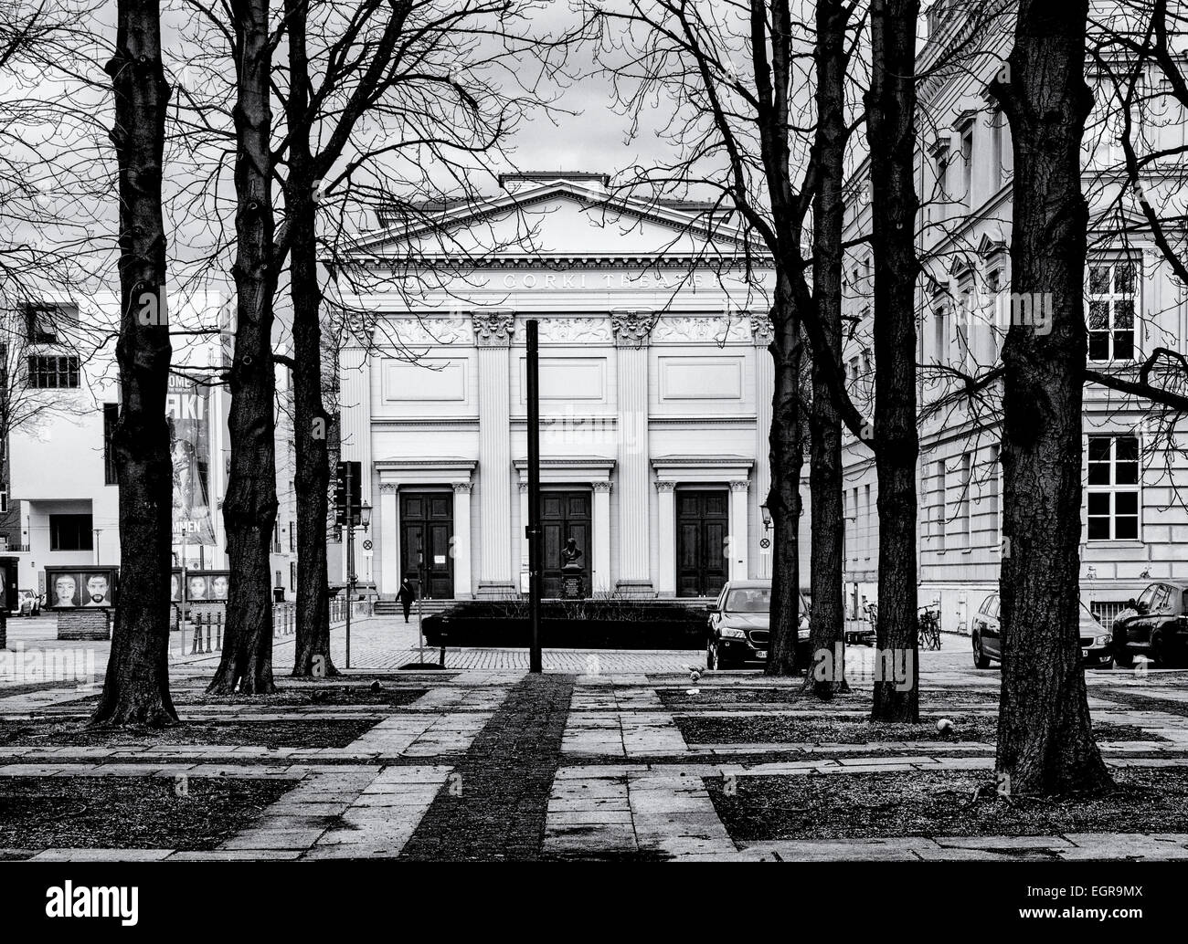 Berlin, Maxim Gorki theatre, elegant stone building designed by ...