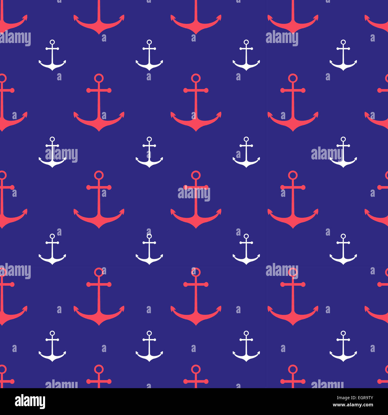 Seamless nautical pattern Stock Photo - Alamy