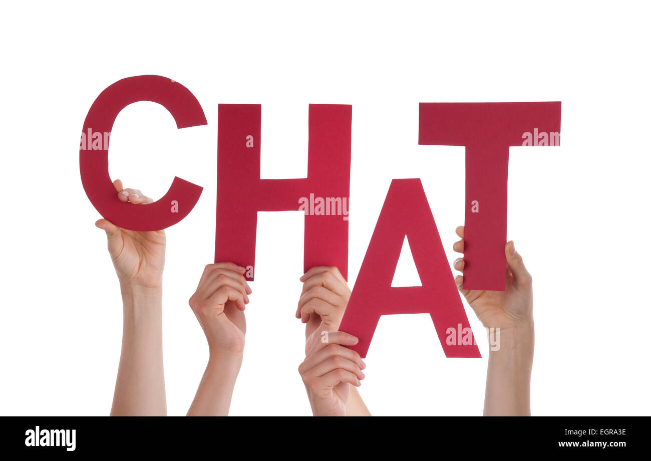 Many Caucasian People And Hands Holding Red Letters Or Characters ...