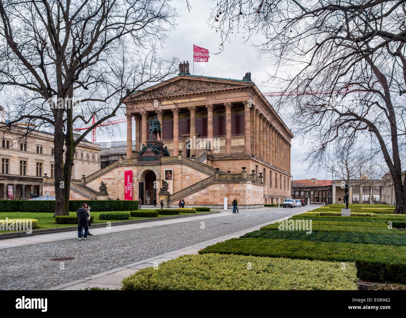Alte Nationalgalerie (Old National Gallery) exterior and garden on ...