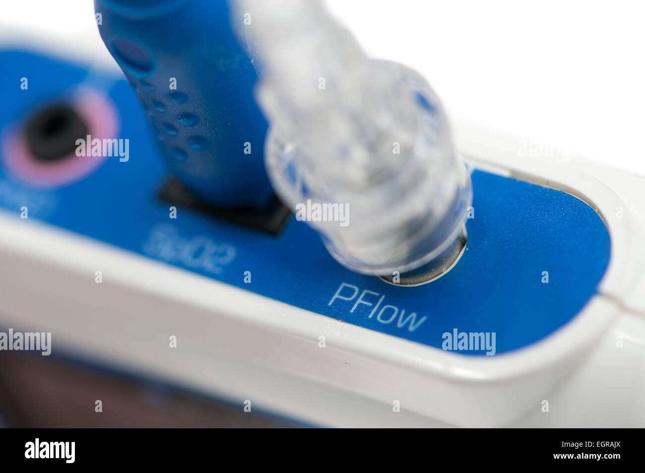 Nasal specs peak flow monitoring port of a Embla Embletta MPR PG ...