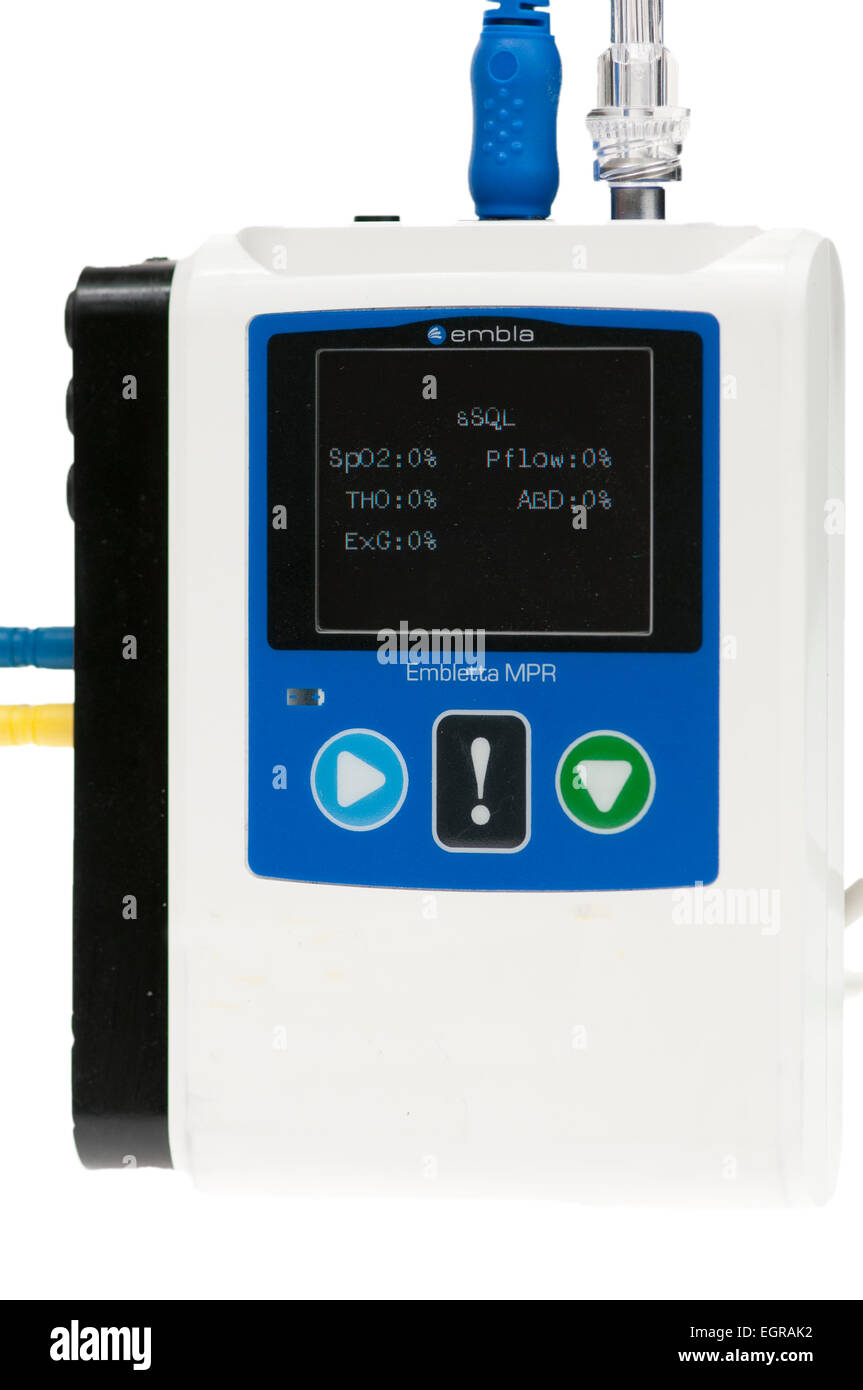 Embla Embletta MPR PG somnambulatory sleep monitor Stock Photo - Alamy