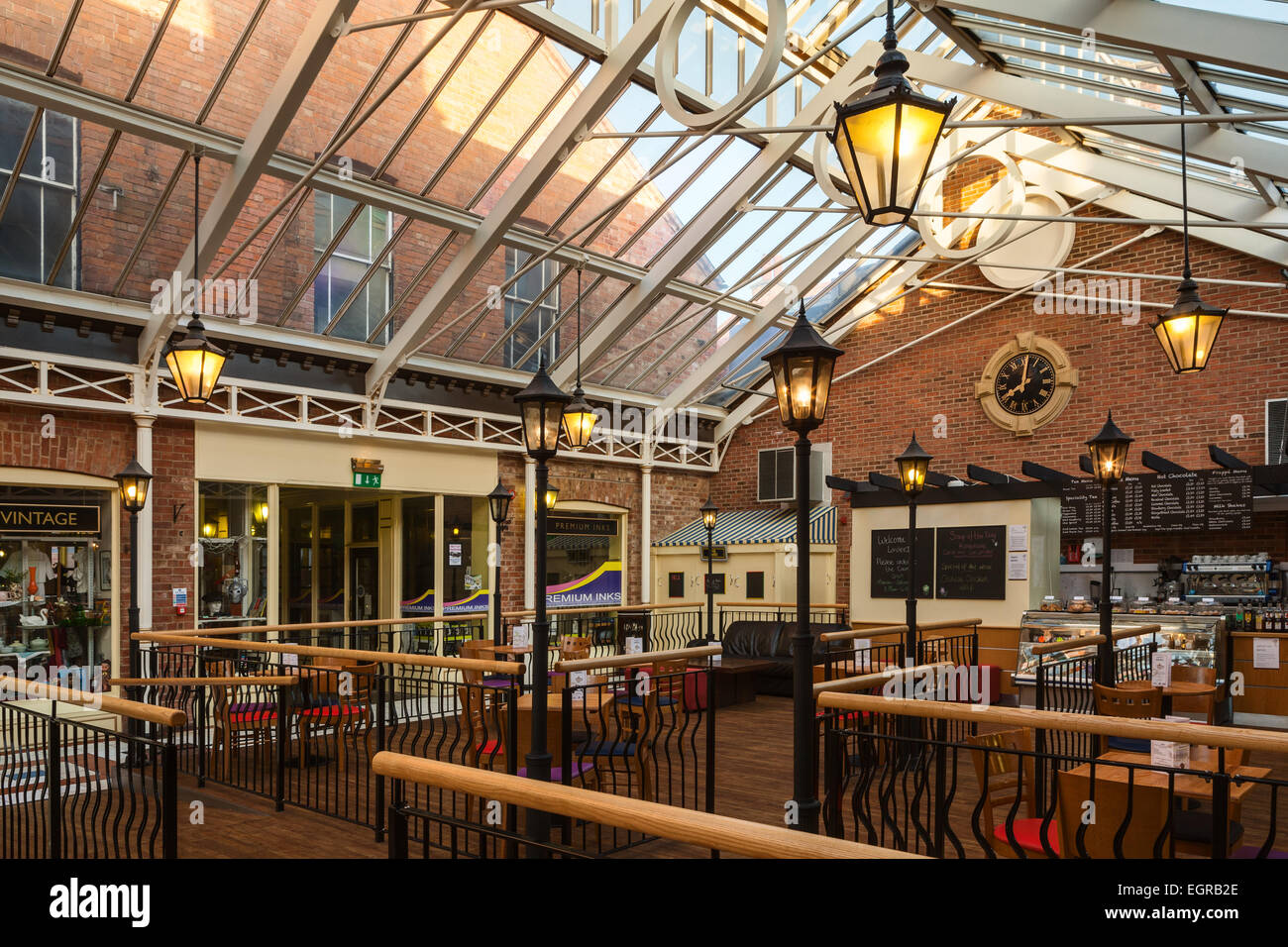 New Market Hall Indoor Shopping Centre in the market town of Louth ...