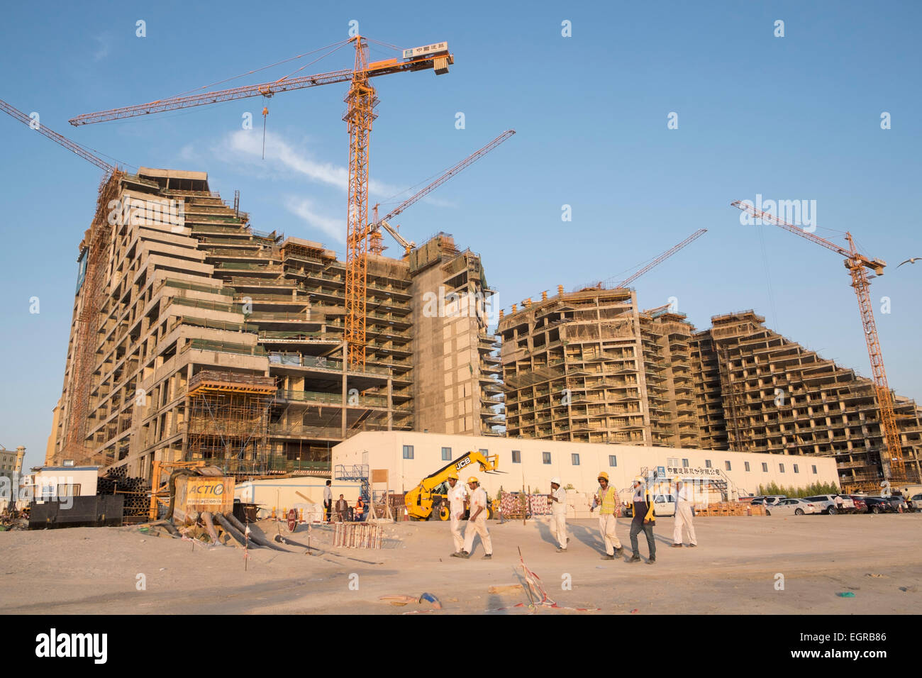 Construction of new luxury apartment building in Dubai United Arab ...