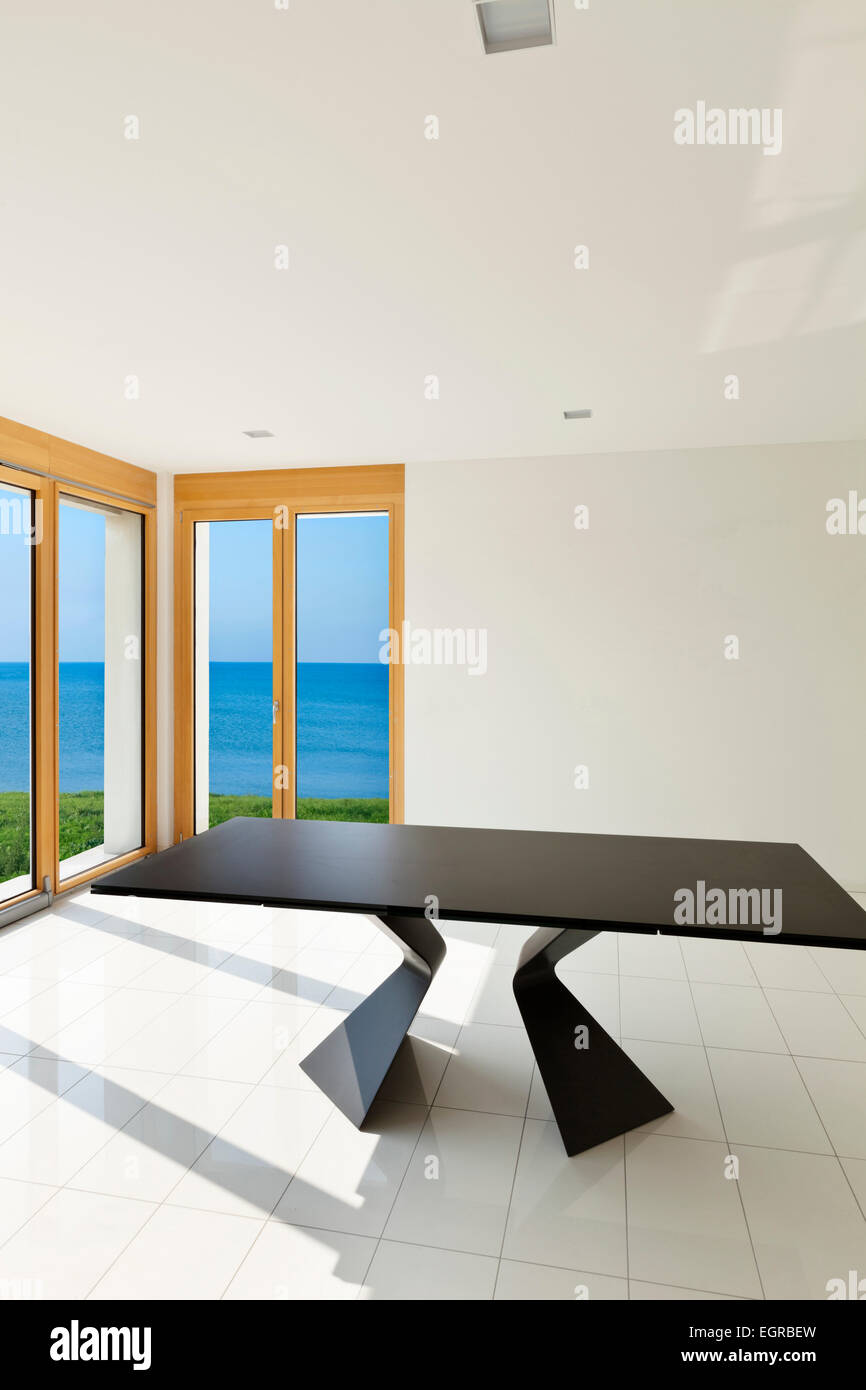 home interior, view of the panoramic window Stock Photo - Alamy