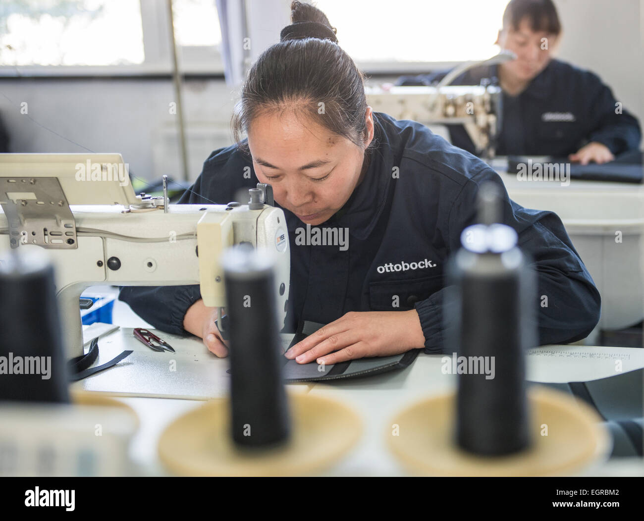 Beijing, China. 13th Nov, 2014. Employees of the orthopedic technology ...