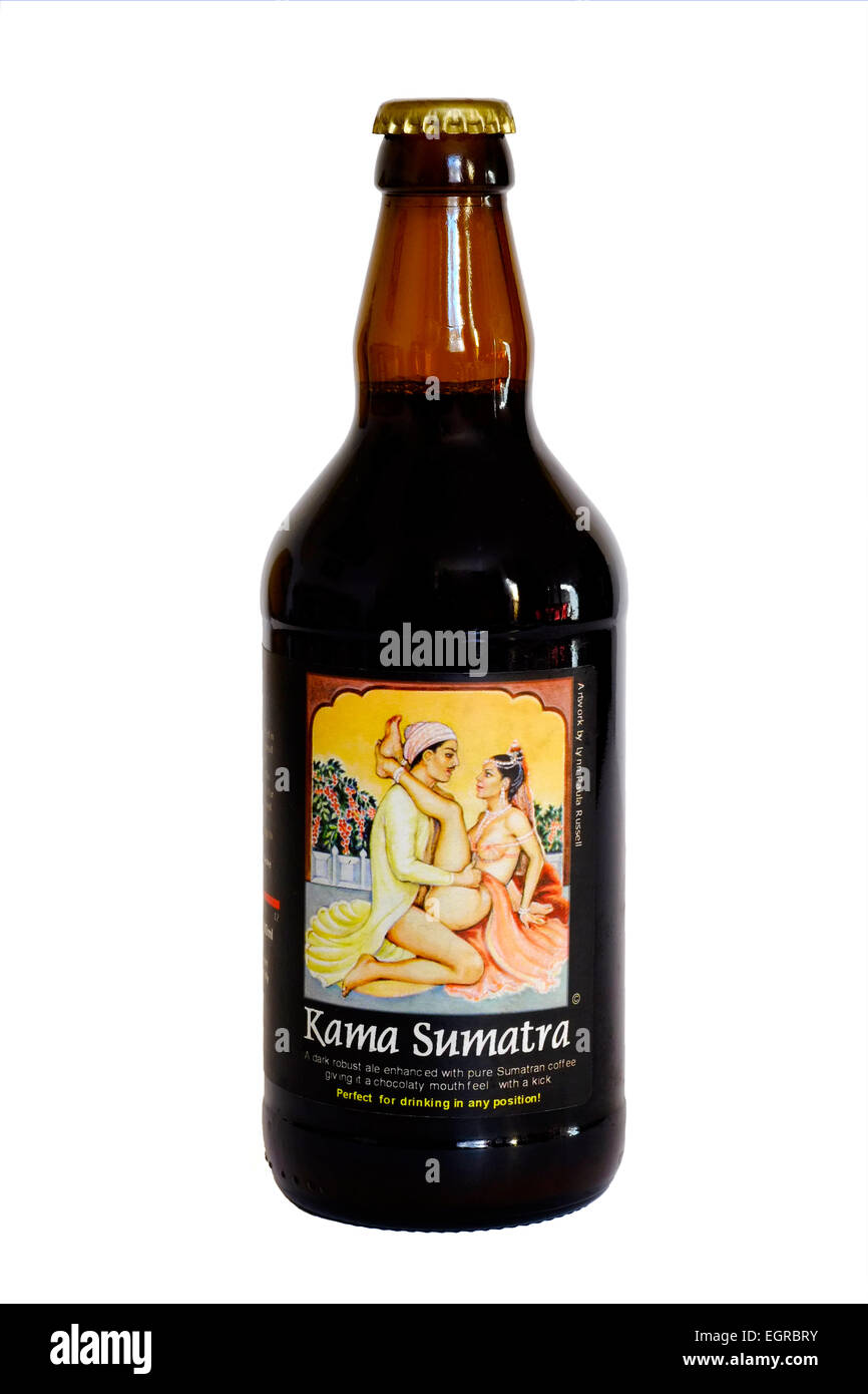 bottle of kama sumatra beer isolated on white background Stock Photo ...