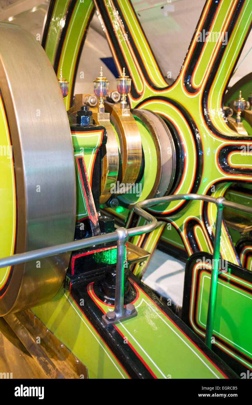 Close-up of old engine room, Tower Bridge, London Stock Photo - Alamy