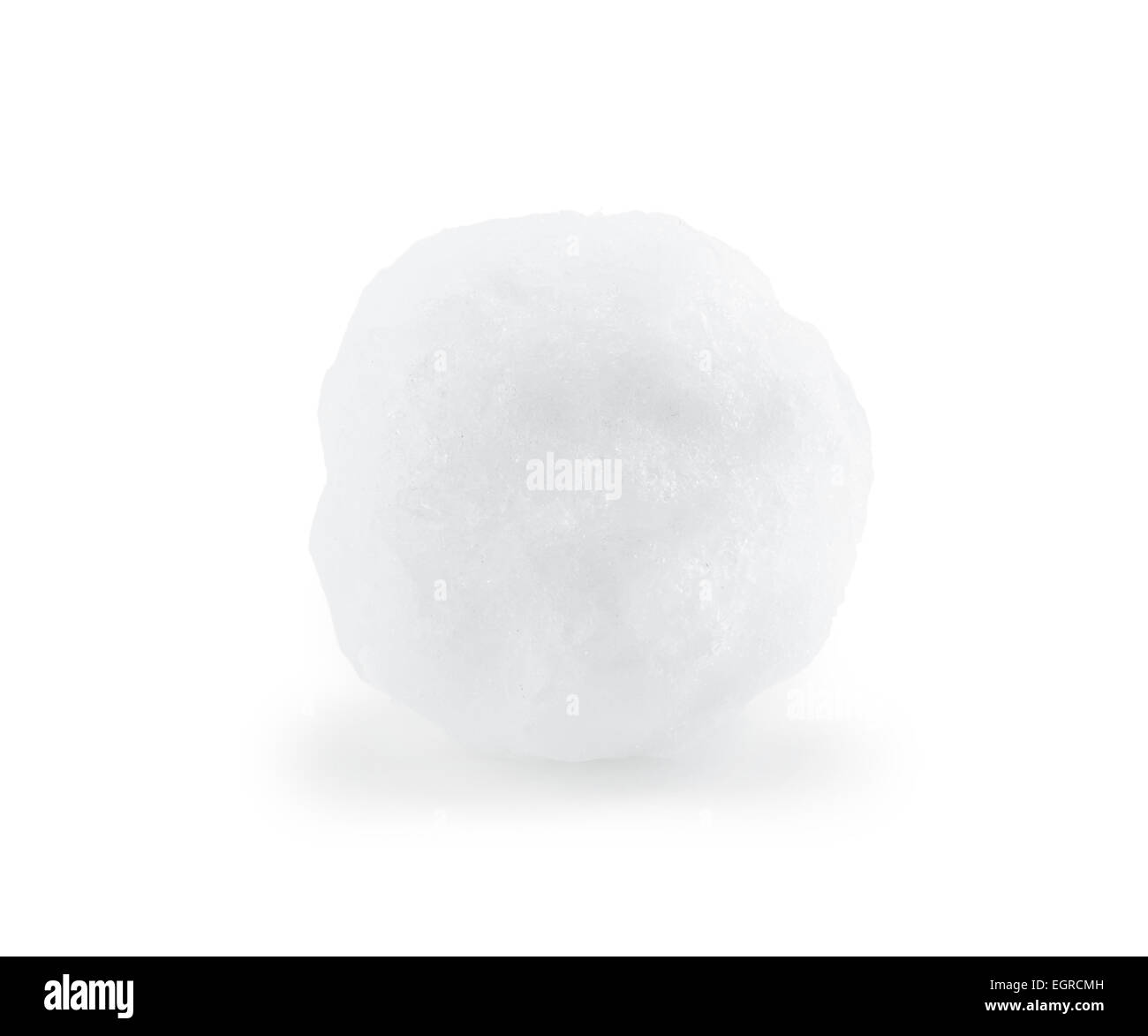 Snowball closeup on white background Stock Photo - Alamy